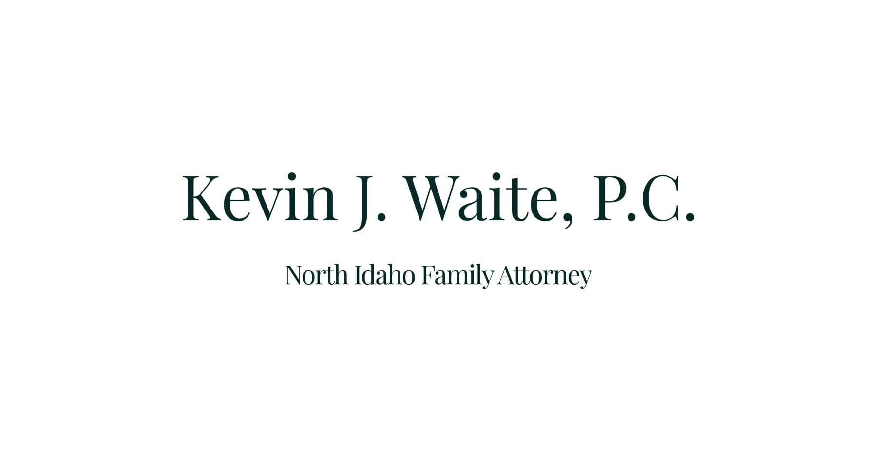Coeur d'Alene Family Law Attorney | Kevin J Waite